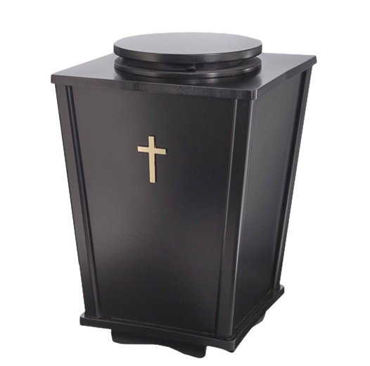 Uurna Risti musta - Humat Hautaustoimisto